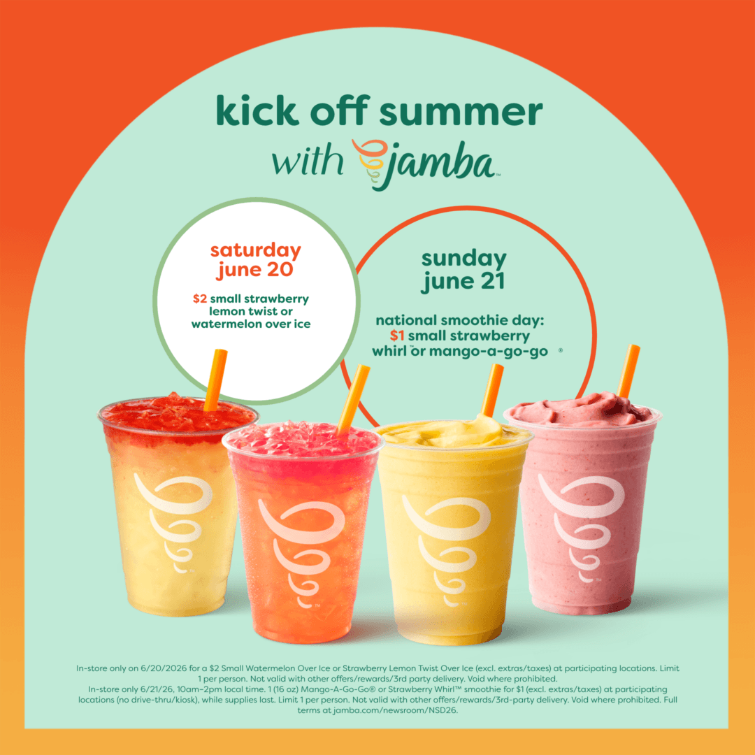 Jamba® Celebrates National Smoothie Day with the Return of $1 Smoothies ...